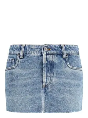 Miu Miu Denim Mini Skirt - Blue