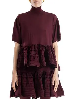 ALAIA Virgin Wool Top - Red