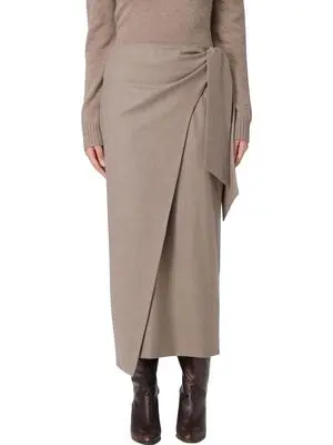Max Mara Max Mara Fall/Winter 2025/2026 Wrap Skirt Gray