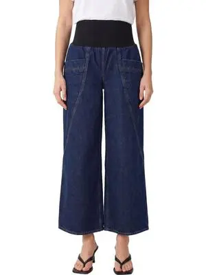 ALAIA Alaia High-waisted Wide-leg Palazzo Jeans In Denim - Blue