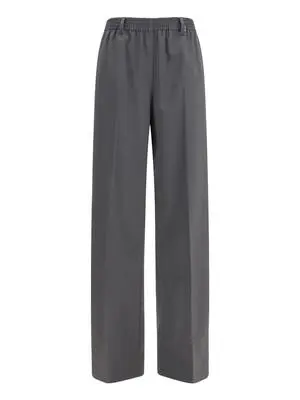 Miu Miu Miu Miu Fall/Winter 2026/2027 Charcoal Tailored Wide Leg Pants Multicolor
