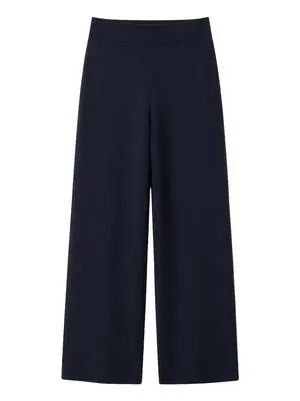 Max Mara MAX MARA STUDIO Tailored Wide Leg Trousers Blue