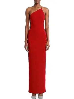 Solace London Crepe Gown - Red