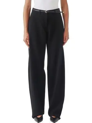 Max Mara Max Mara Studio Tailored Wide Leg Pants Black