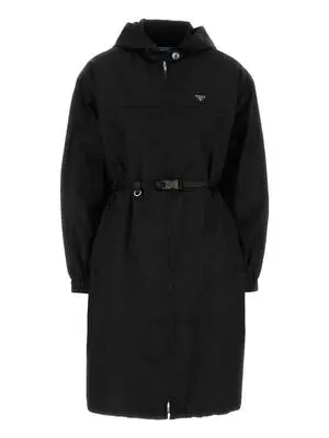 Prada Re-nylon Hooded Jacket - Black