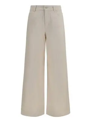 Max Mara Wide Leg Tailored Trousers - Cream