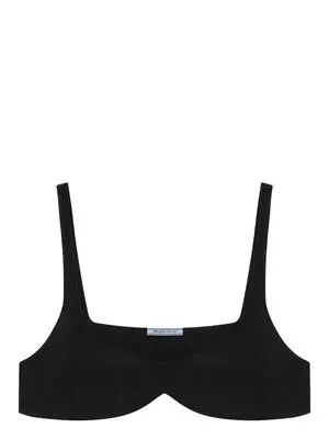 Prada Silk Crepe De Chine Top - Black