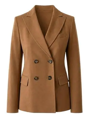 Max Mara Double Breasted Tailored Blazer - Brown