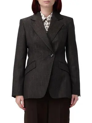 Max Mara Double-breasted Wool Blazer - Brown