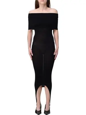 ALAIA Alaia Off-the-shoulder Maxi Dress - Black