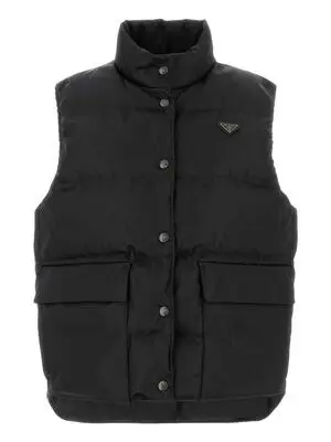 Prada Re-nylon Padded Vest - Black