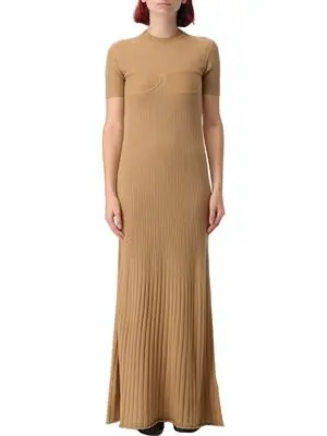 Max Mara Max Mara Ribbed Knit Maxi Dress Cream