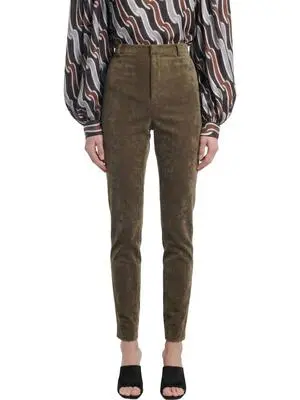 Gucci Velvet Skinny Trousers - Multicolor