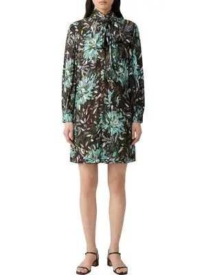 Gucci Printed Silk Twill Chemiiser Dress - Multicolor