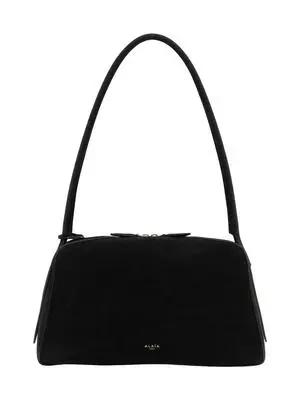 ALAIA Le Bouledogue Nubuck Bag - Black