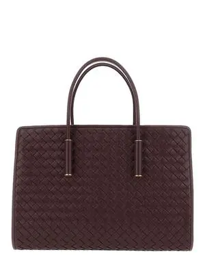 Bottega Veneta Bottega Veneta Barbara Intrecciato Lambskin Handbag Multicolor
