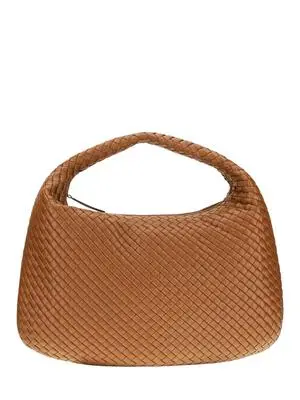 Bottega Veneta Large Hobo Bag In Woven Lambskin Leather - Multicolor