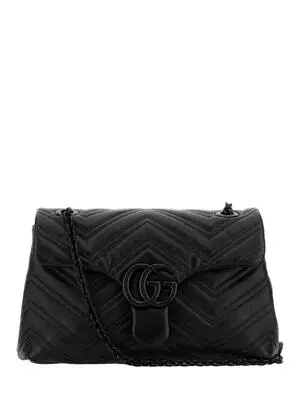 Gucci Gg Marmont Matelassé Nappa Mini Shoulder Bag - Black