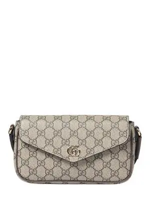 Gucci Monogrammed Shoulder Bag - Cream