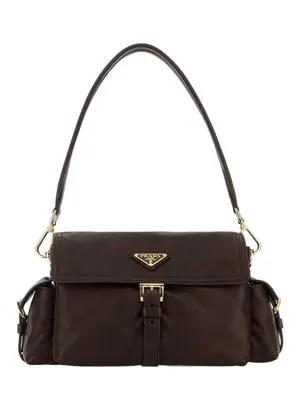 Prada Leather Tote Bag - Brown