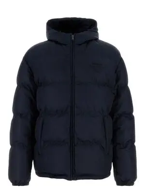 Prada Down Jacket With Hood - Blue