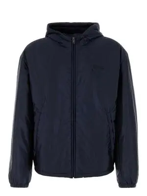Prada PRADA Re-Nylon Hooded Jacket Blue