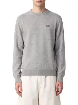 Loewe LOEWE Anagram Embroidered Wool Crewneck Jumper Gray