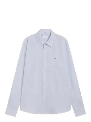 Prada Striped Cotton Shirt - Blue