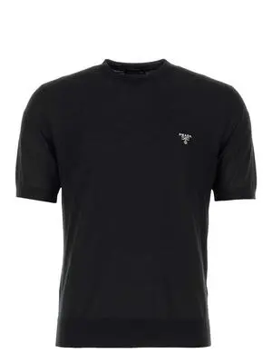 Prada Virgin Wool T-shirt - Black