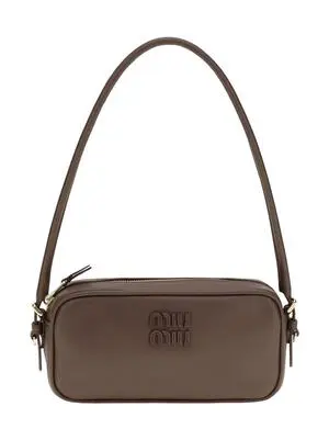 Miu Miu Leather Shoulder Bag - Brown