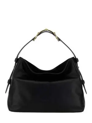 Gucci GUCCI Beatrix Smooth Calfskin Shoulder Bag With Horsebit Detail Black