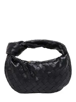 Bottega Veneta Mini Jodie Woven Nappa Bag - Black