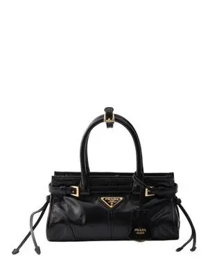 Prada PRADA Calf Leather Handbag Black