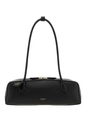 ALAIA Alaia Medium Le Teckel Leather Shoulder Bag - Black