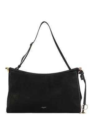 ALAIA Alaia Le Click Nabuk Shoulder Bag - Black