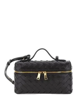 Bottega Veneta Big Bang Mini Intrecciato Calfskin Bag With Double Zip - Brown