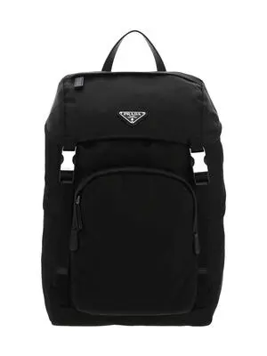 Prada Prada Backpack With Logo Detail Black