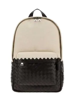 Bottega Veneta Woven Backpack - Cream