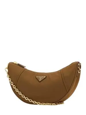 Prada Re-nylon Croissant Shoulder Bag - Brown