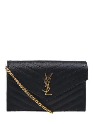 Saint Laurent Quilted Leather Crossbody Bag - Black