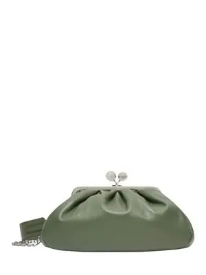 Max Mara Weekend Max Mara "Ovis Aries" Leather Clutch Green