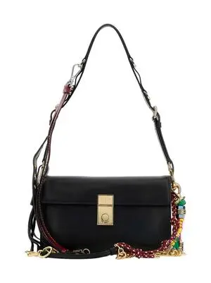 Prada Prada Leather Shoulder Bag Black