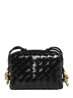 Bottega Veneta Loop Woven Leather Bag - Black