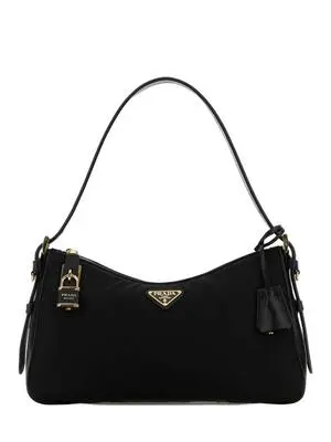 Prada PRADA Nylon Shoulder Bag Black