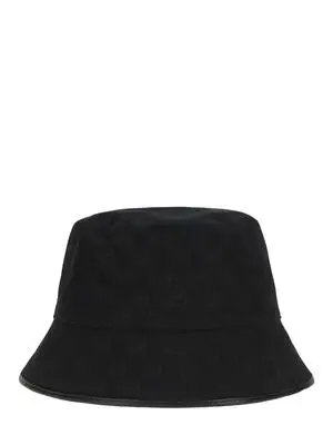Gucci Gg Monogram Jacquard Bucket Hat - Black