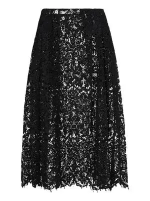 Fendi Macrame Lace Skirt - Black