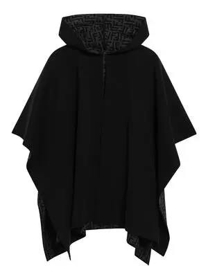 Fendi Cashemere Blend Cape - Black