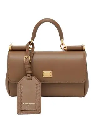 Dolce & Gabbana DOLCE & GABBANA Mini Sicily Handbag Brown