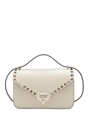 Valentino Garavani Rockstud Shoulder Bag - White