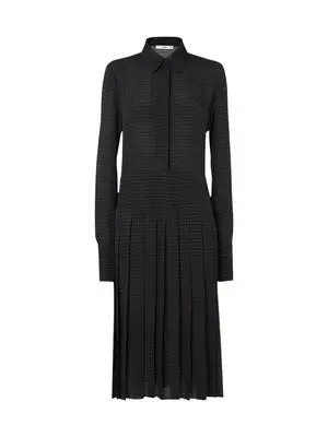 Fendi Jacquard Silk Dress - Black
